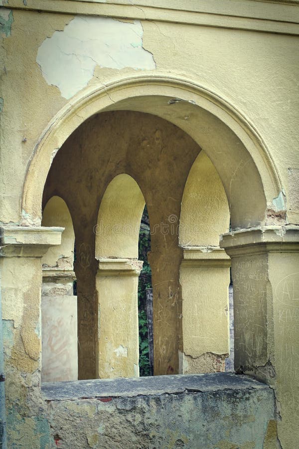 Arches in an old house stock photo. Image of facades - 90451084