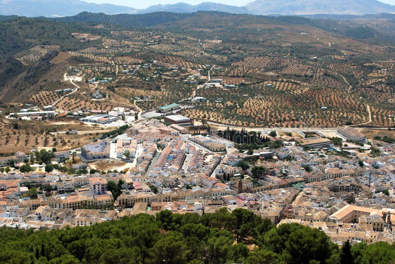 Elevated View Over the Town, Archidona, Spain. Editorial Photo - Image ...