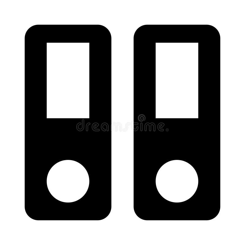 Archief glyphs pictogram stock illustratie. Illustration of ...