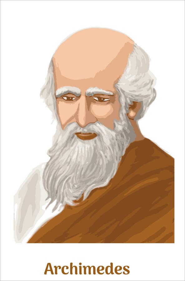 Archimedes Dessin à La Main Illustration Illustration de Vecteur ...