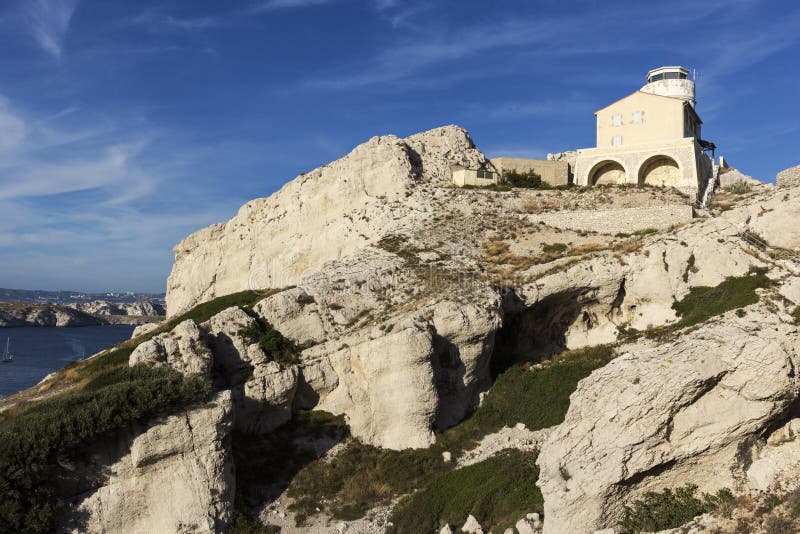 Archipel De Frioul Dans Les Frances Image stock - Image du construction ...