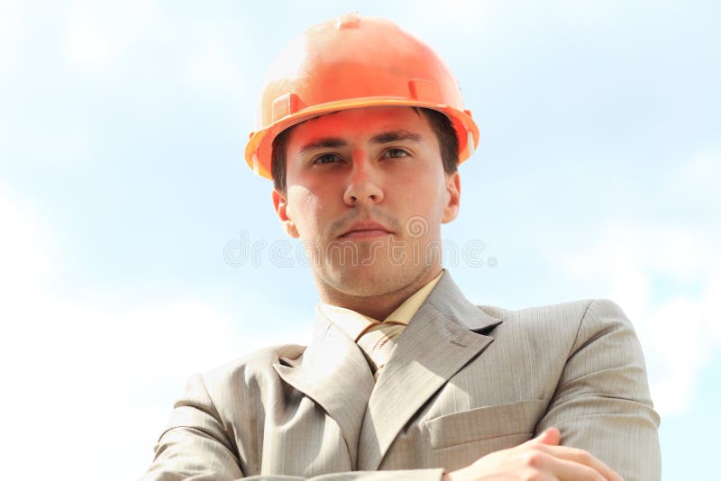 Confident Young Indian Engineer Looking Up Stock Image - Image of ...