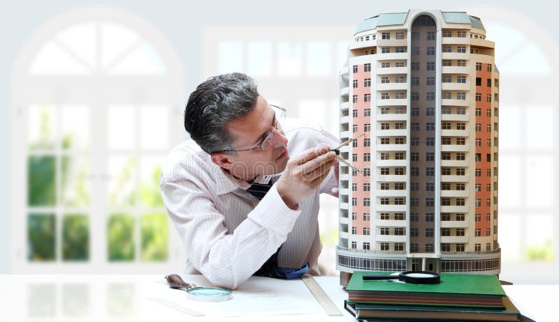 Architect stock image. Image of human, architecture, business - 13535127