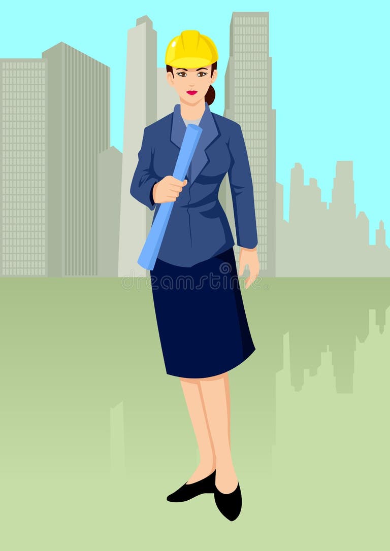 Female Architect Drawing Stock Illustrations – 1,489 Female Architect ...