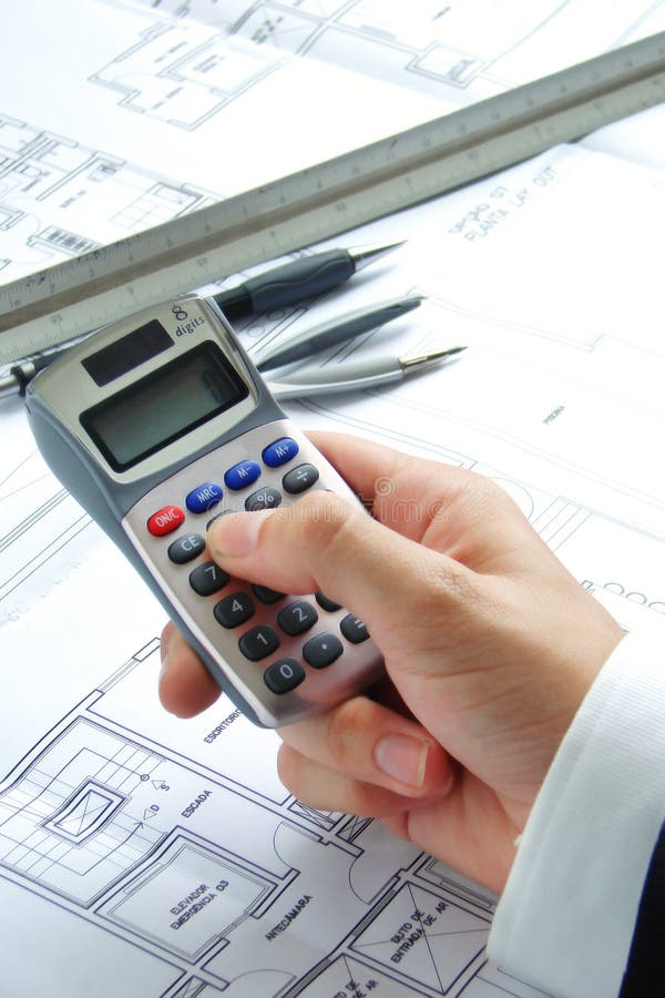 Architect designing stock image. Image of drawings, palm - 14517977