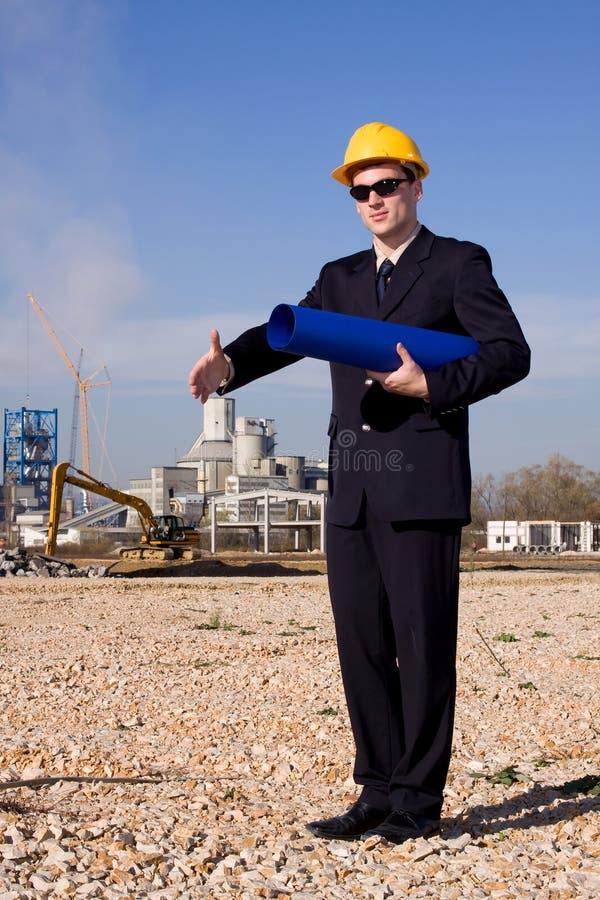 Architect stock image. Image of architect, plan, site - 6956465