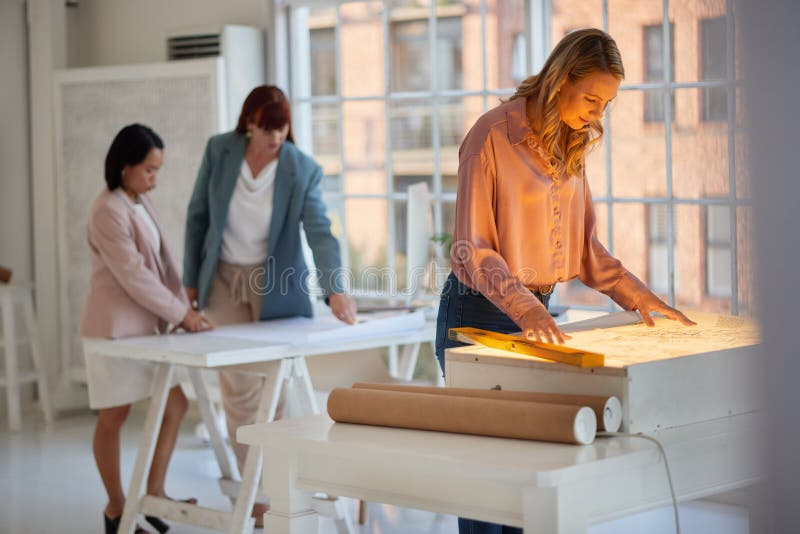 Architect, Blueprint Paper and Reading Building Design, Floor Plan and ...