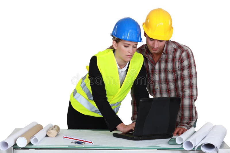Architect and builder stock photo. Image of engineer - 26701124