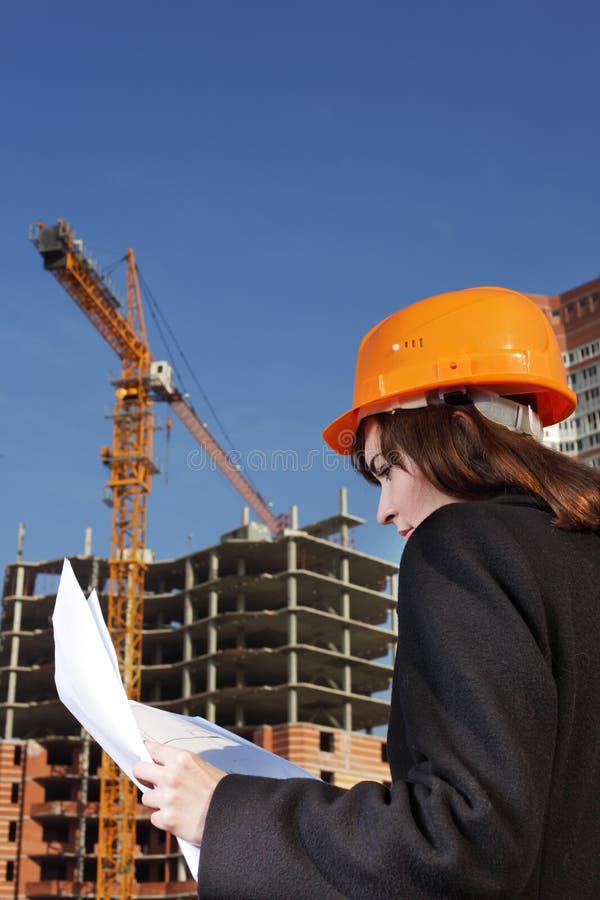 Architect on building area stock photo. Image of horizontal - 17371396