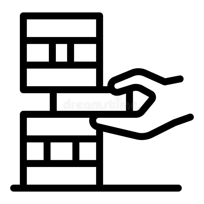 Architect Building a Sustainable Modular House Icon Stock Vector ...