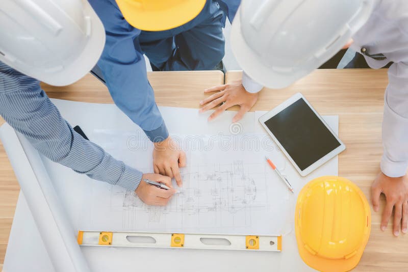 Architect and Businessman Planning Meeting To Work with Commitment, Set ...