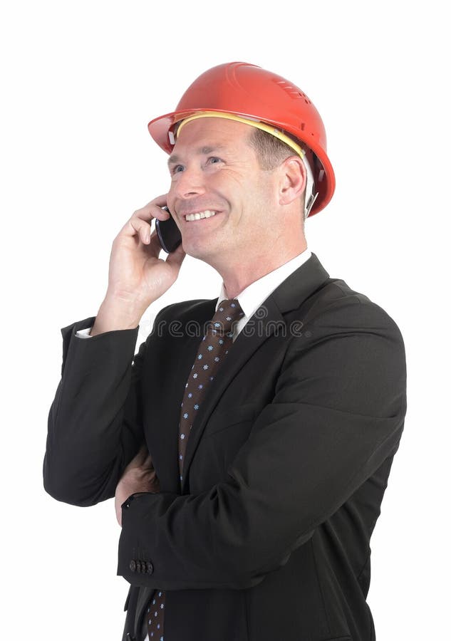 Architect calling stock image. Image of brown, happy - 36603655
