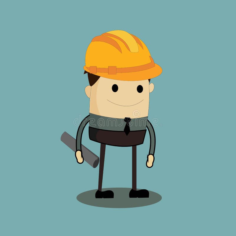 Architect Cartoon Icon. Work in Progress Design. Vector Graphic Stock ... Architect Cartoon Icon. Work in Progress Design. Vector Graphic Stock ...