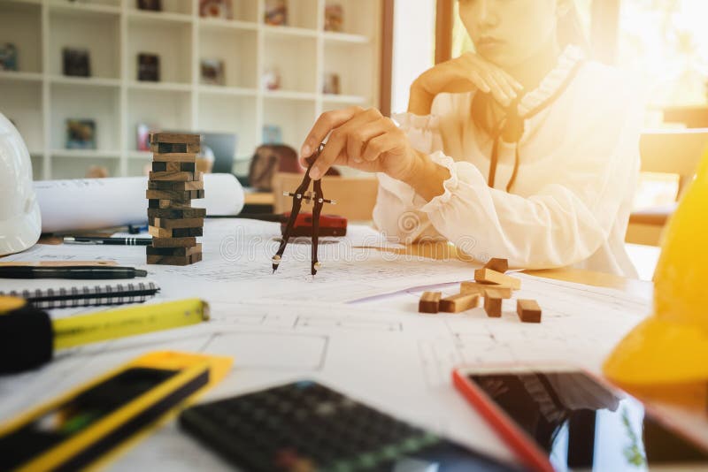 Business Engineer Working Hard. Stock Image - Image of engineering ...