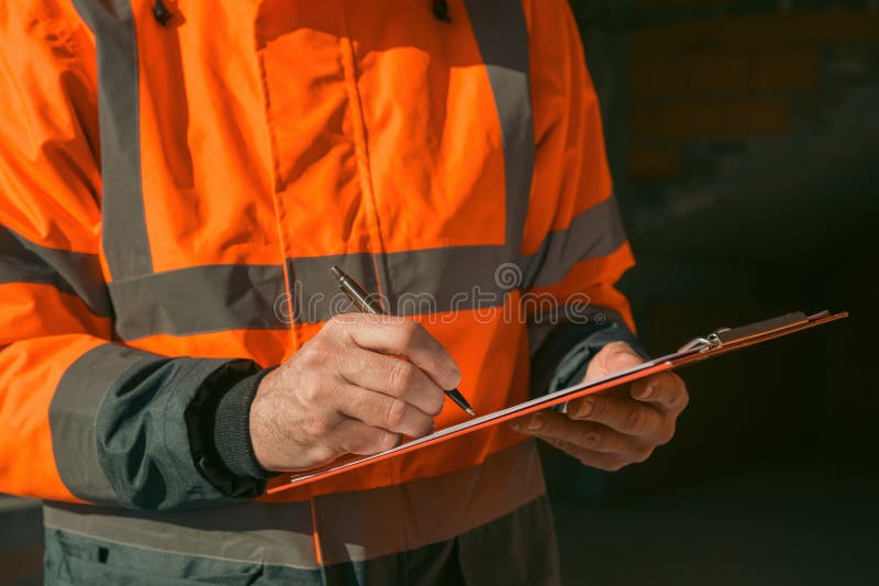 Architect and Construction Engineer Making Notes and Remarks during ...