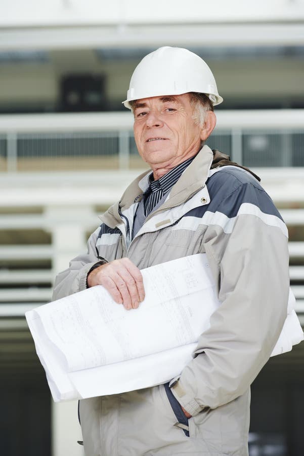 Architect or Construction Engineer Worker Stock Photo - Image of ...