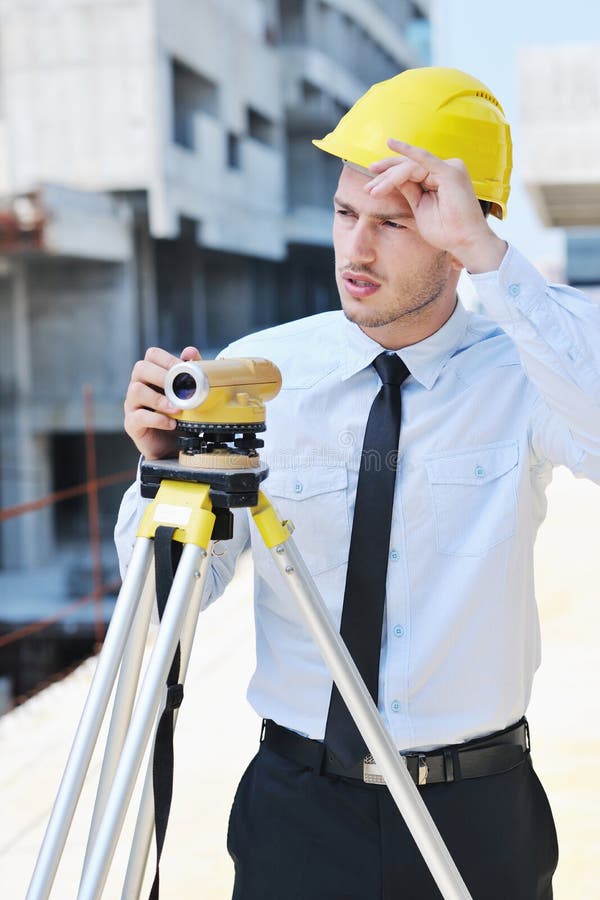 Architect on Construction Site Stock Photo - Image of manager ...
