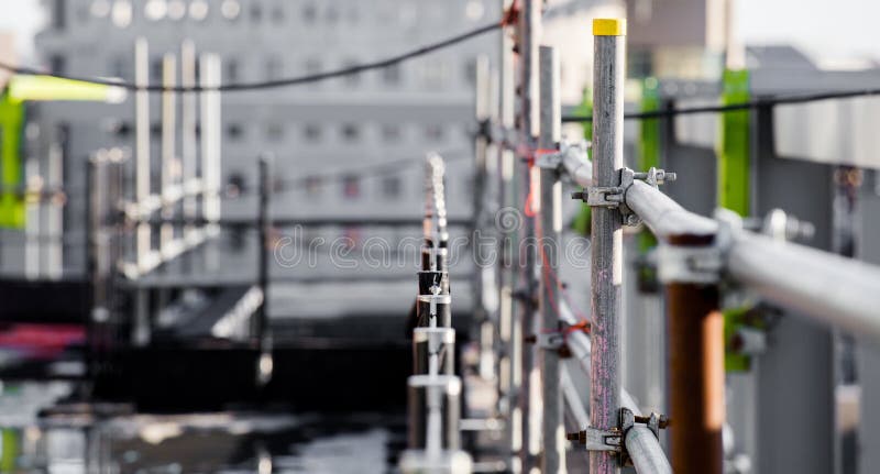 Architect on Construction Site. Young Construction Worker is Using ...