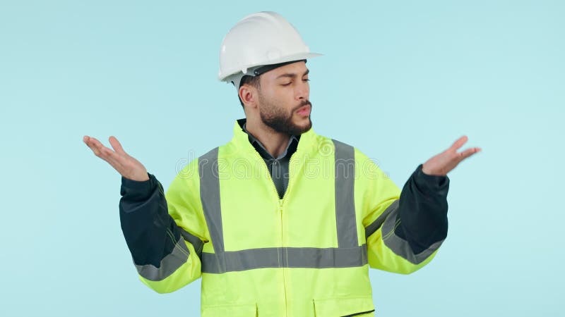Architect, Construction Worker and Man Palm Gesture of Engineering ...