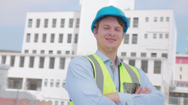 Architect, Construction Worker and Man with Smile, Face and ...