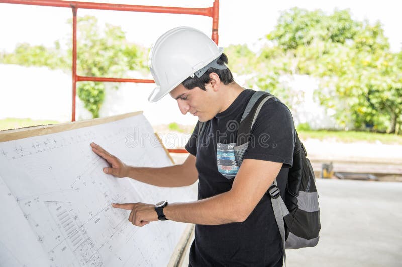 Architect in a Construction Stock Photo - Image of architect ...