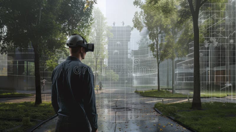 Architect Design Building Construction by Using Visual Reality Goggles ...