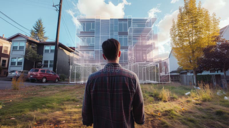 Architect Design Building Construction by Using Visual Reality Goggles ...