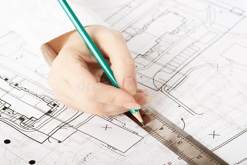 Architect Design Working Drawing Sketch Plans Blueprints and Making ...