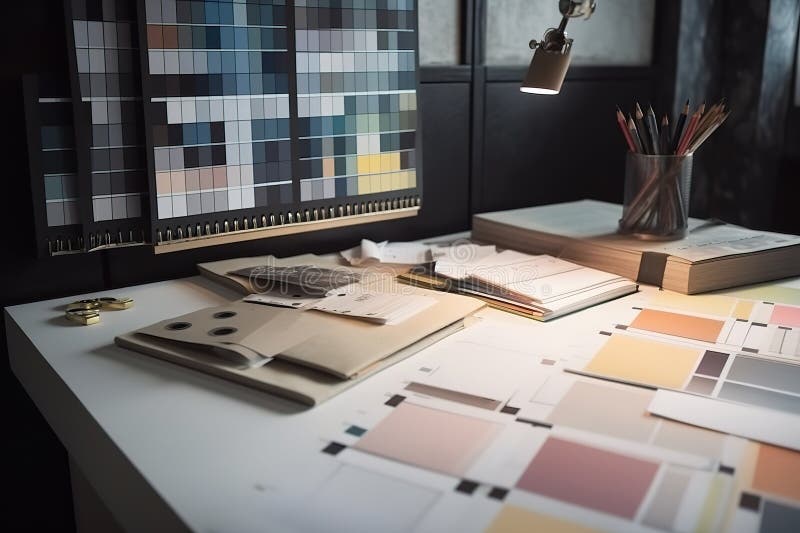 Architect Designer Interior Creative Working Hand. Generative AI Stock ...