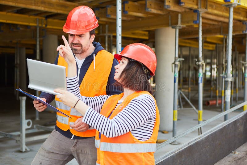 Architect Discusses Construction Project with Foreman Stock Image ...
