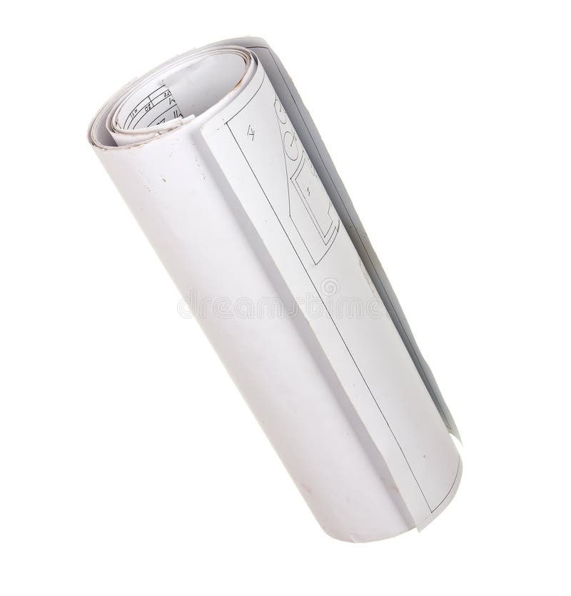 Drawing roll stock image. Image of business, paperwork - 232366015