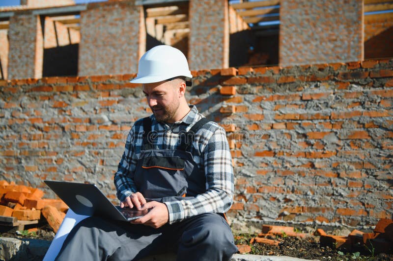 An Architect or Engineer on the Construction of Brick Houses Holds the ...