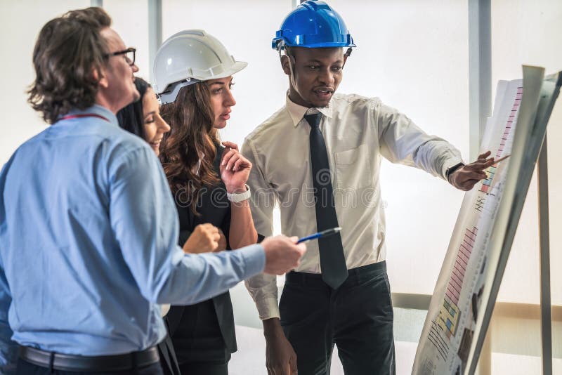 Architect and Engineer Project Development Team Brainstorming Together ...