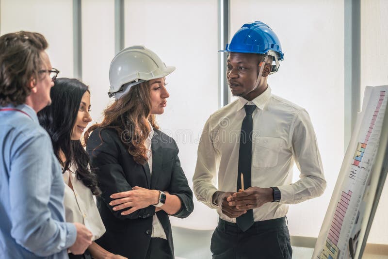 Architect and Engineer Project Development Team Brainstorming Together ...