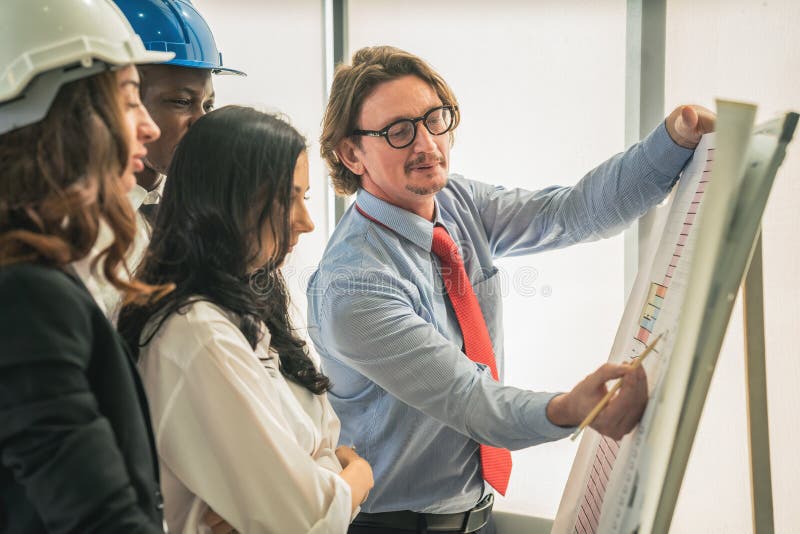 Architect and Engineer Project Development Team Brainstorming Together ...