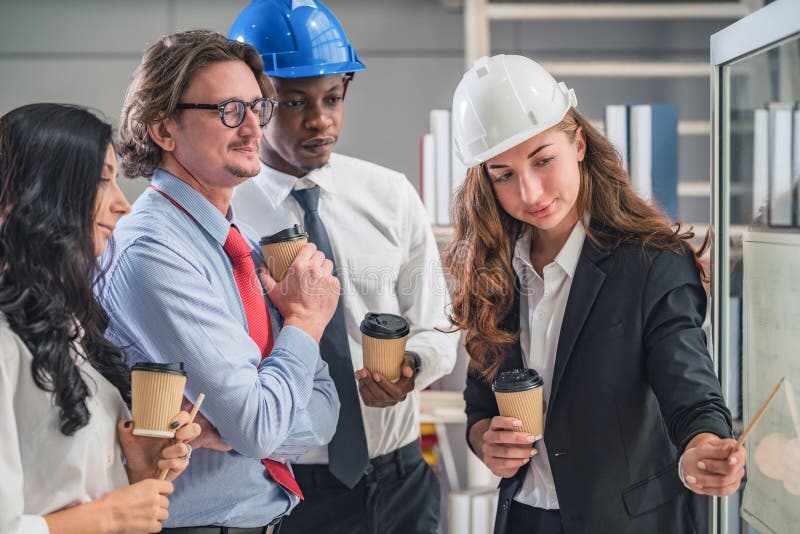 Architect and Engineer Project Development Team Brainstorming Together ...