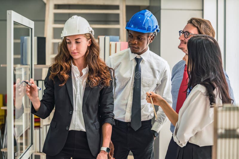 Architect and Engineer Project Development Team Brainstorming Together ...