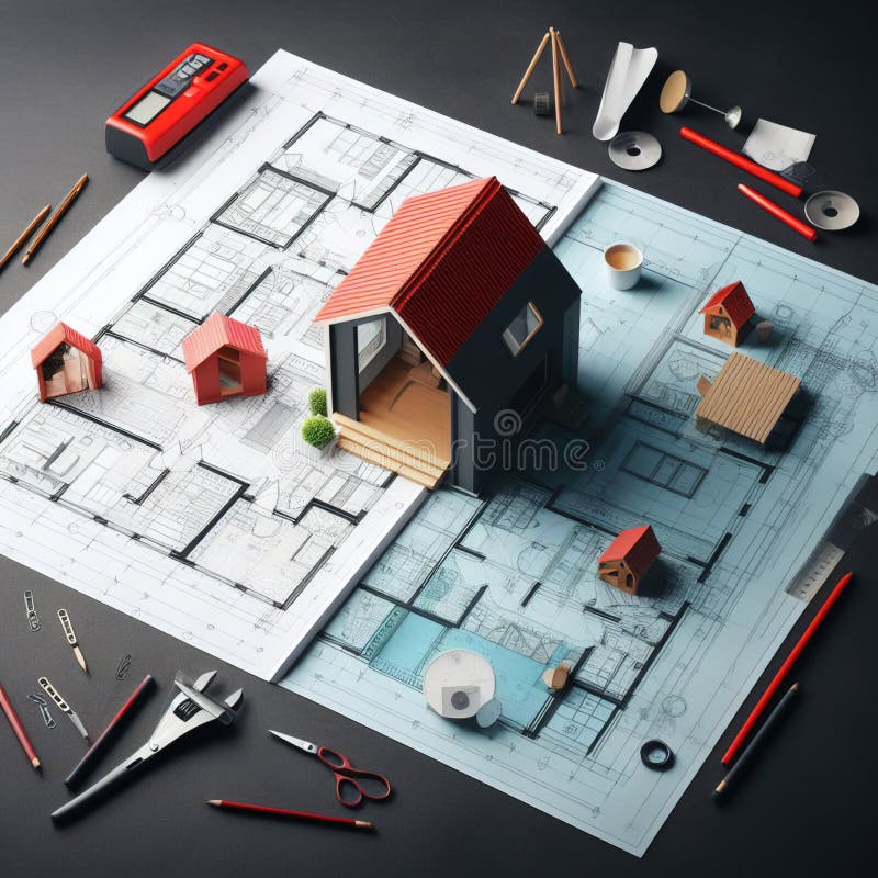 Architect Engineering House Home Dsign Garden - Ai Generated Stock ...