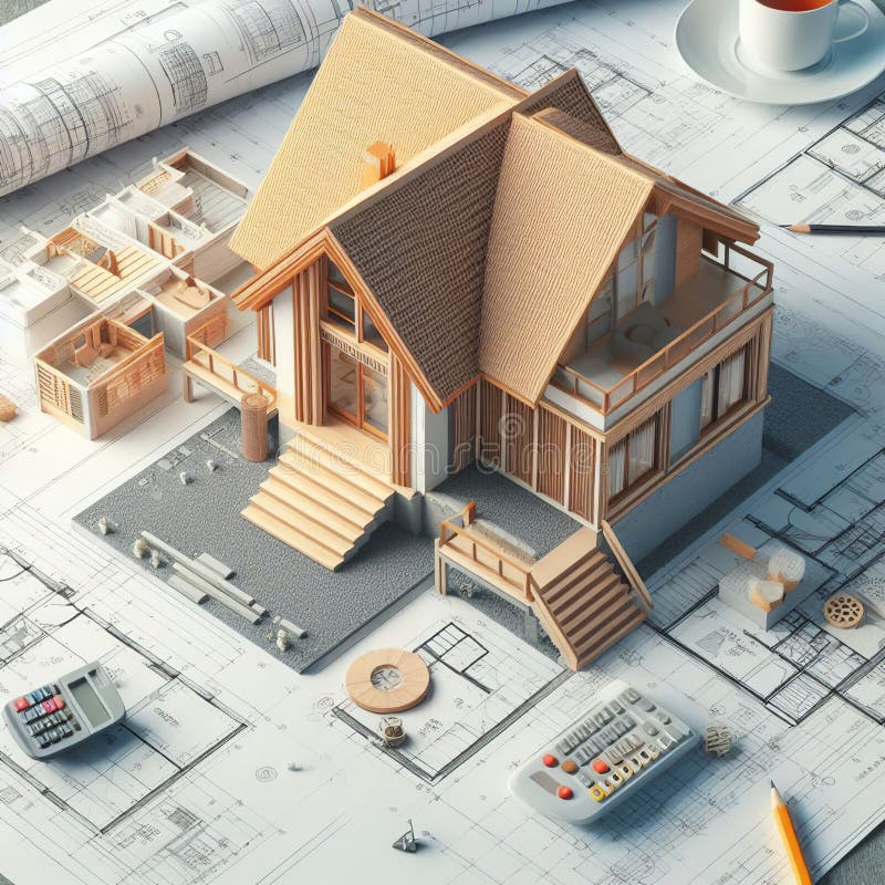 Architect Engineering House Home Dsign Garden - Ai Generated Stock ...