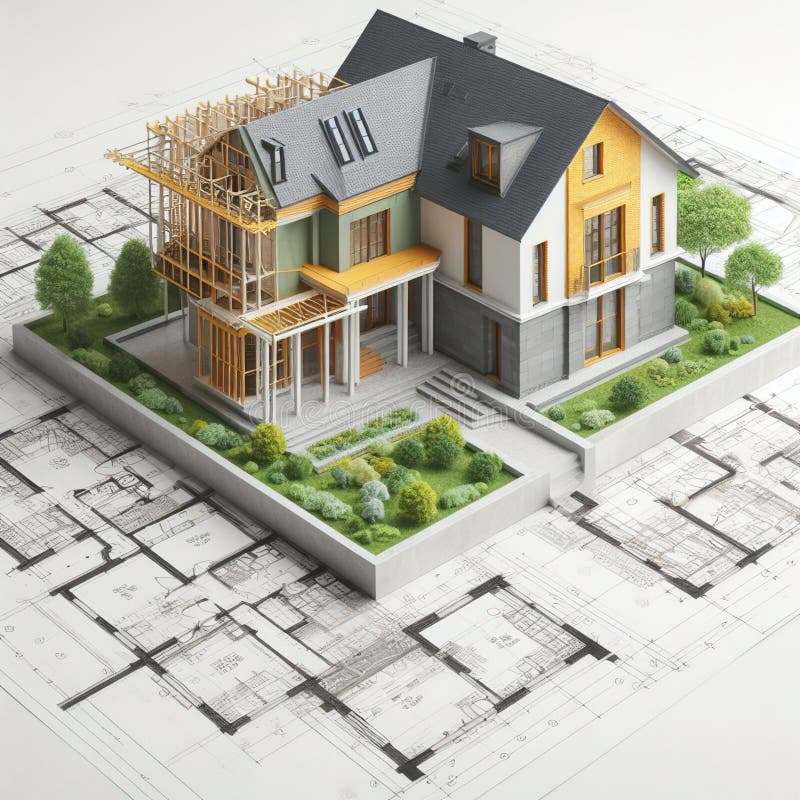 Architect Engineering House Home Dsign Garden - Ai Generated Stock ...