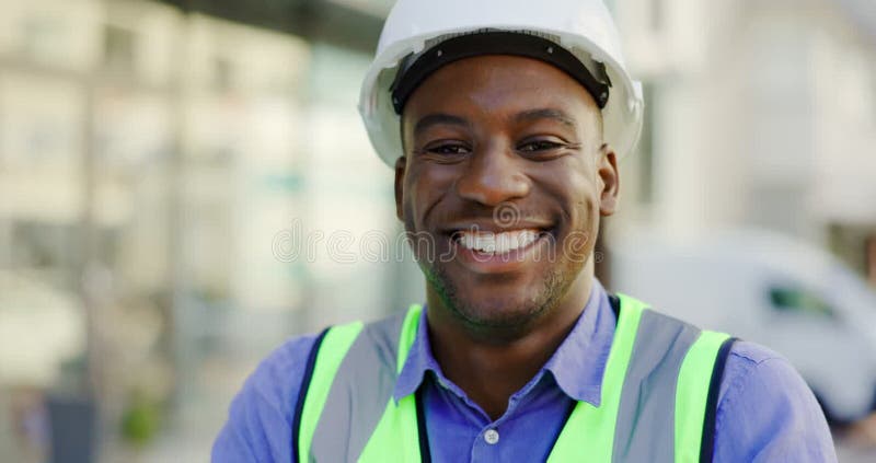 Architect Face, Construction Worker and Black Man Happy for Real Estate ...