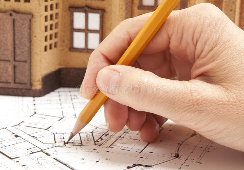 Architect stock image. Image of engineer, build, design - 39869415