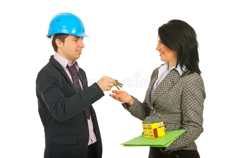 Architect and client stock image. Image of background - 7831563