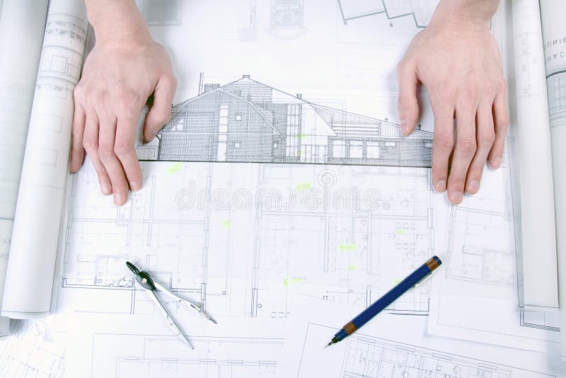 Architect hands stock photo. Image of engineering, crash - 12711962