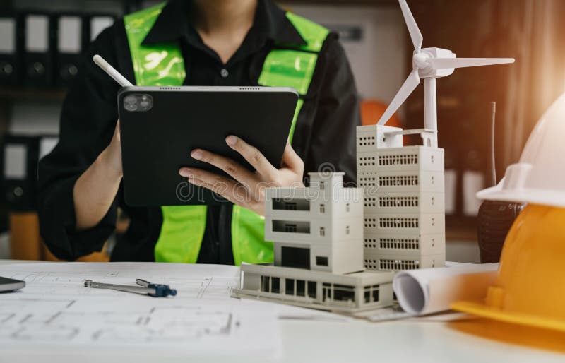 Architect Hands Making Model House. Man Architect Working in the Office ... Architect Hands Making Model House. Man Architect Working in the Office ...
