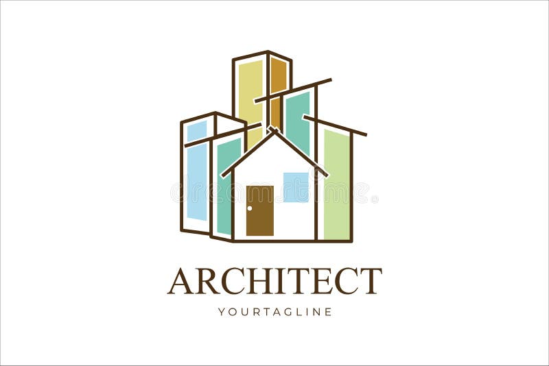 Architect House Logo, Architectural and Construction Design Vector ... Architect House Logo, Architectural and Construction Design Vector ...