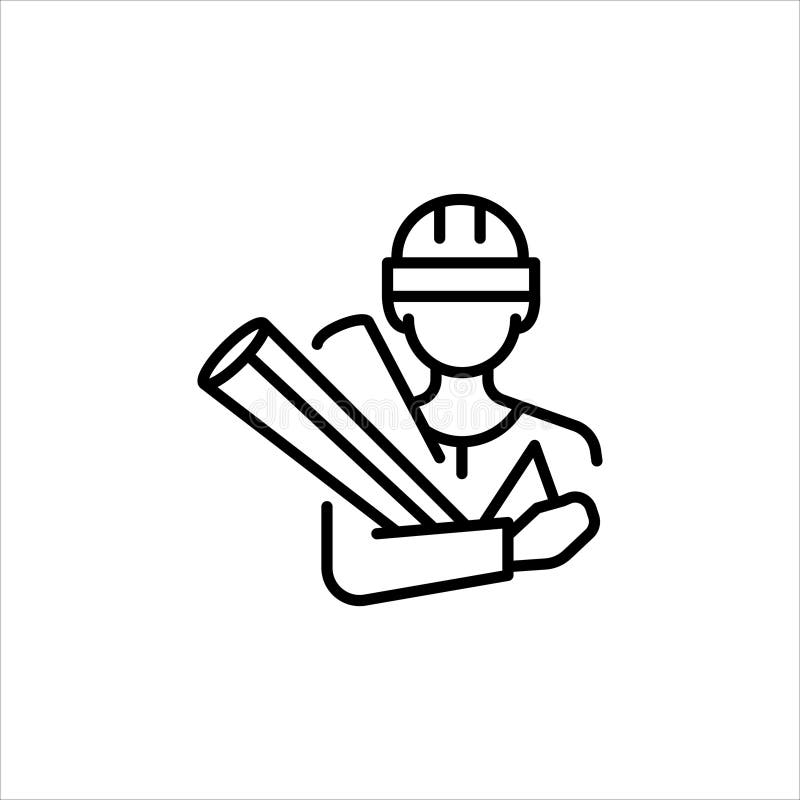 Architect icon stock vector. Illustration of factory - 340056912