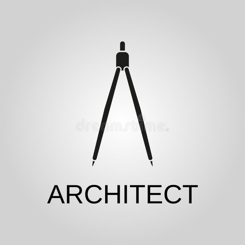 Architect Icon. Architect Symbol. Flat Design. Stock - Vector ...