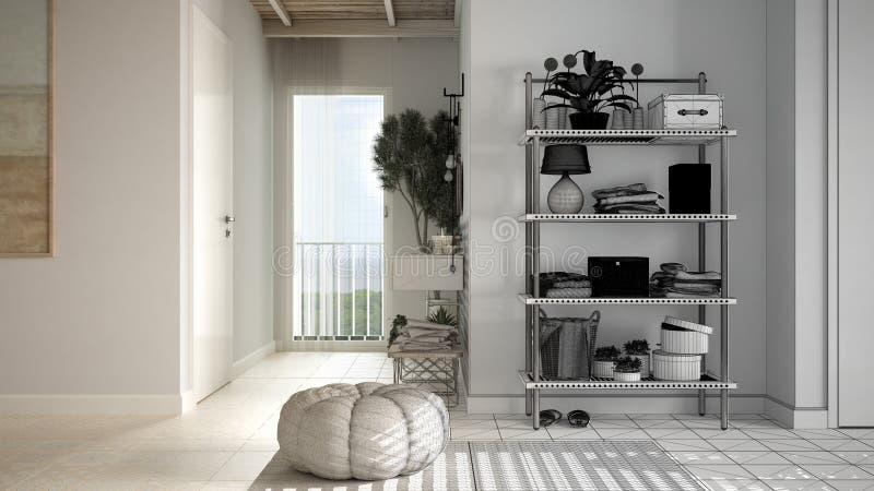 Architect Interior Designer Concept: Hand Drawing a Design Interior ...