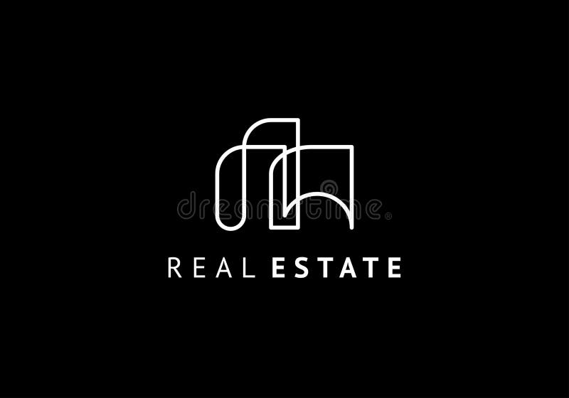 House Architect Logo Line Simple, Vector Illustration Template Stock ...